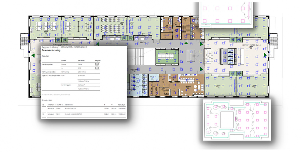 Projektering / Ljusberäkning